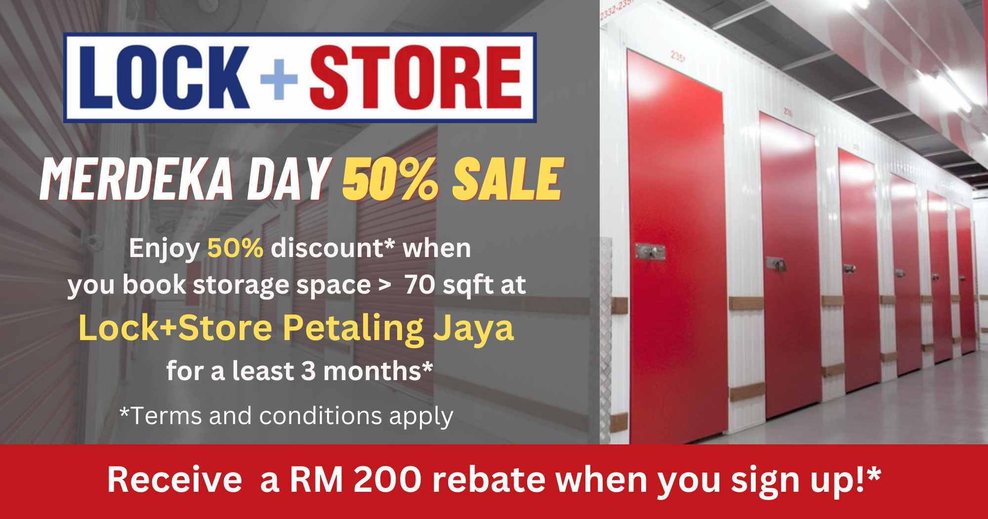 Self Storage Space at 3 locations in Malaysia | Lock+Store