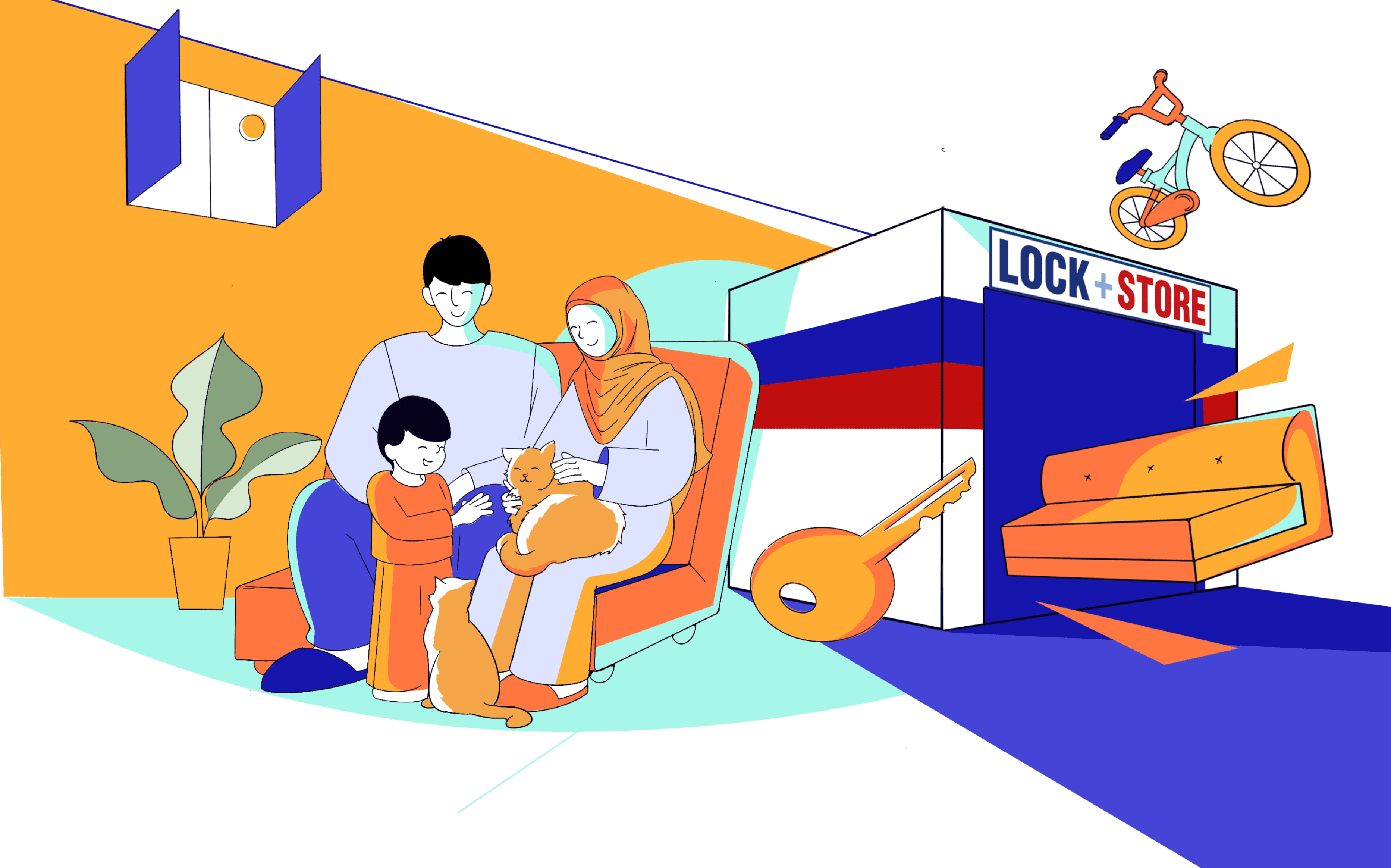 Self Storage Space at 3 locations in Malaysia | Lock+Store